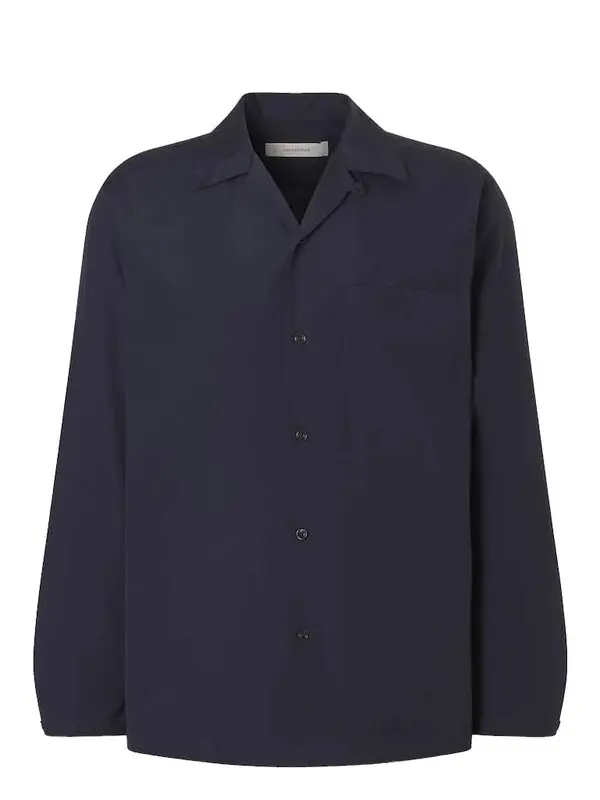 UMIT BENAN Havana Cotton And Silk Shirt - Blue