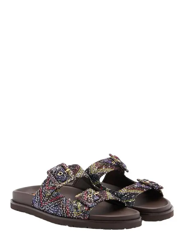 Missoni Clea Zigzag Sequined Sandals - Multicoloured