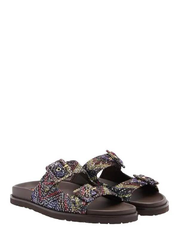 Missoni Clea Zigzag Sequined Sandals - Multicoloured