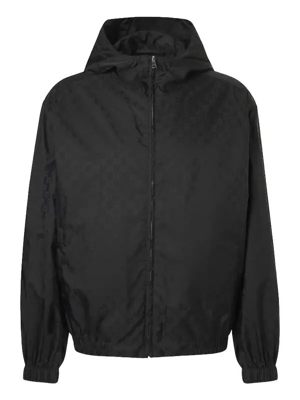 Gucci Gg Jacquard Jacket - Black