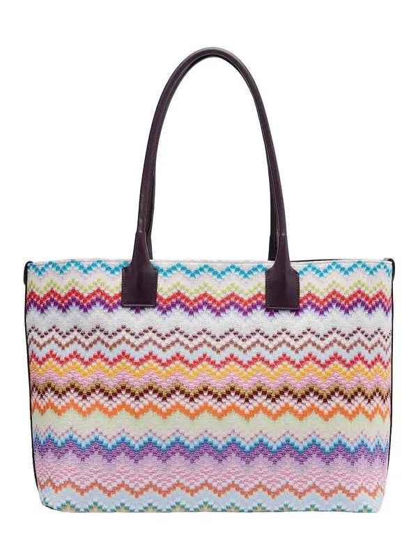 Missoni Zigzag Lamé Tote Bag - Multicoloured