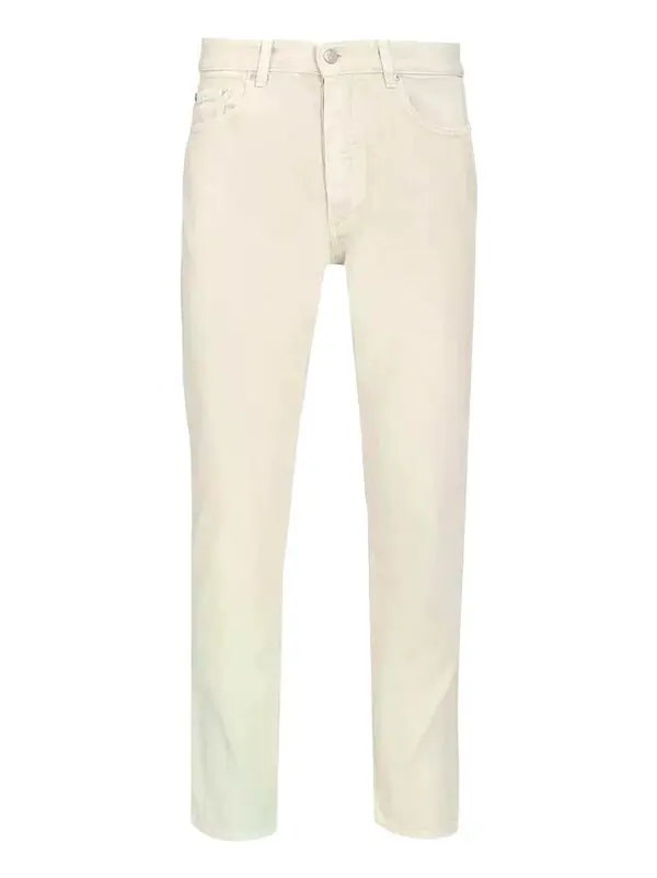 ICON DENIM LOS ANGELES Five-pocket Straight Jeans - Neutrals