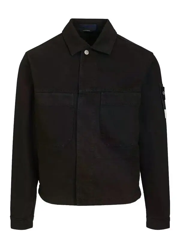 Stone Island Garment-dyed Pocket Jacket - Black