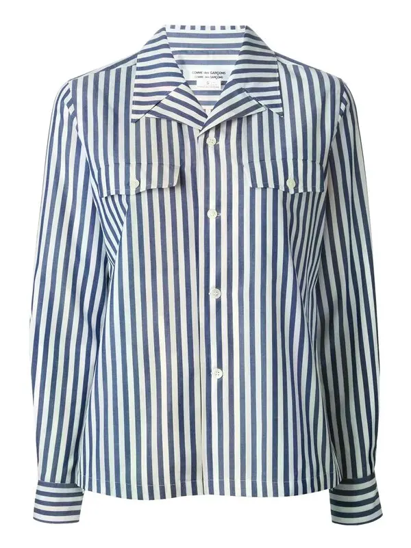 Comme Des Garçons Striped Shirt - Blue