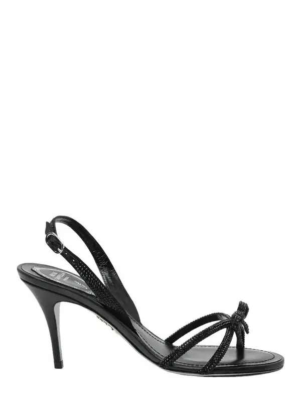 Rene Caovilla 80mm Embellished Sandals - Black