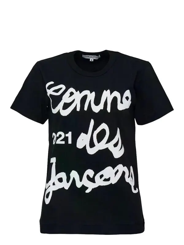 Comme Des Garçons Graphic-print T-shirt - Black