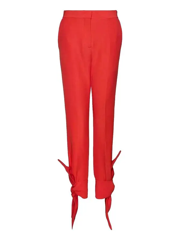 MSGM Knot-detail Trousers - Red