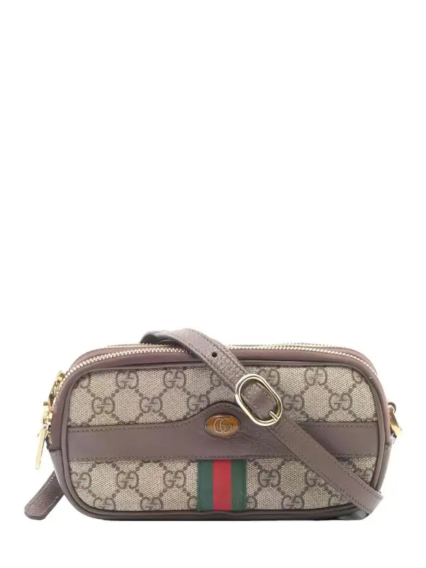 Gucci 00s Ophidia Mini Supreme Shoulder Bag - Neutrals