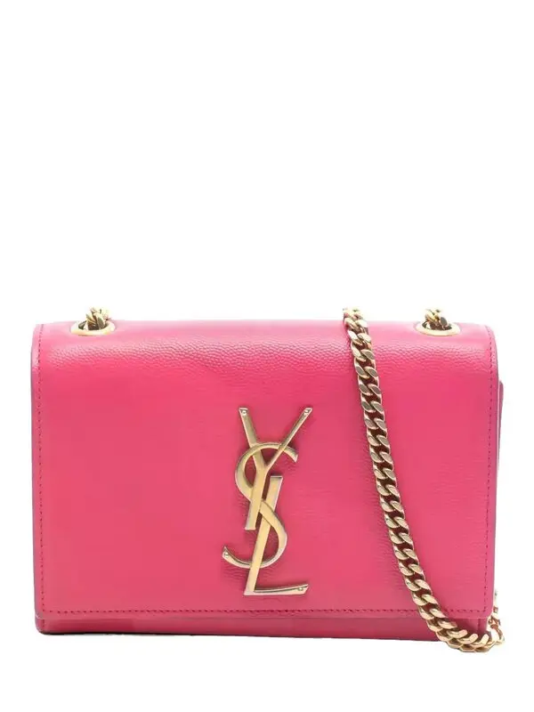 Saint Laurent 2000s Kate Monogram Chain Shoulder Bag - Pink