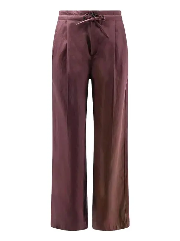 Brunello Cucinelli Drawstring Pleated Trousers - Purple