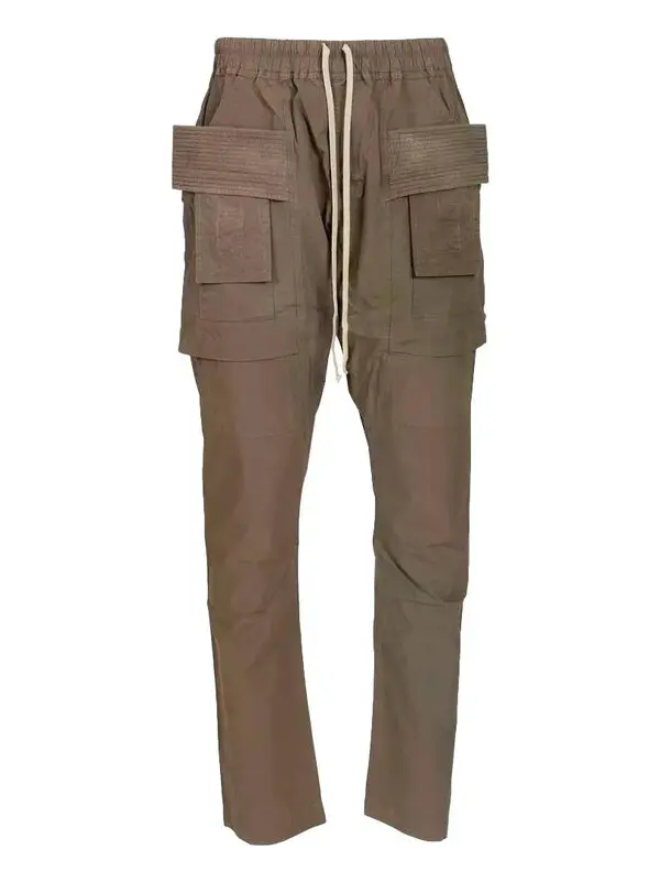 Rick Owens Elasticated Waist Cargo Pants - Brown