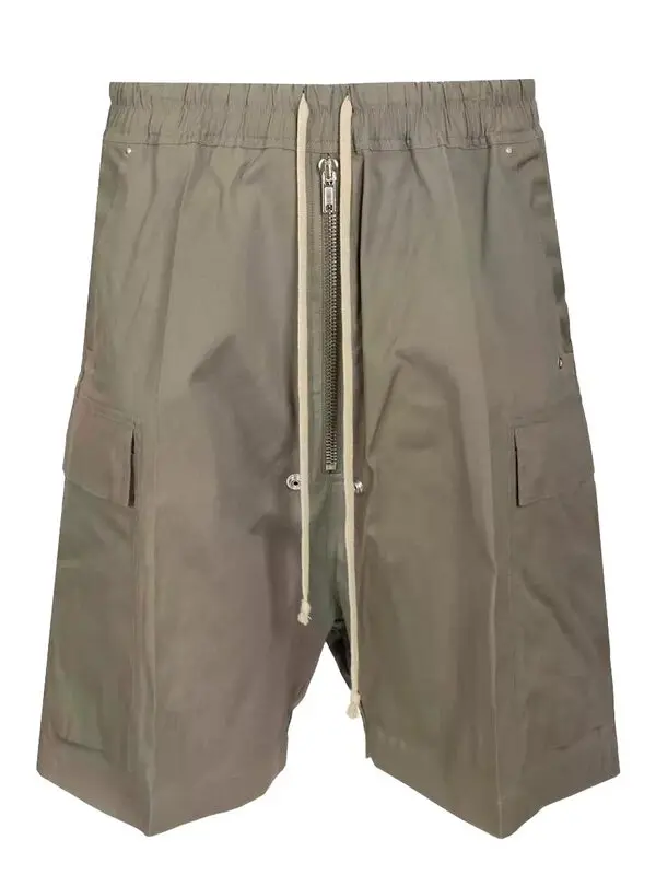 Rick Owens Drawstring Cargo Shorts - Green