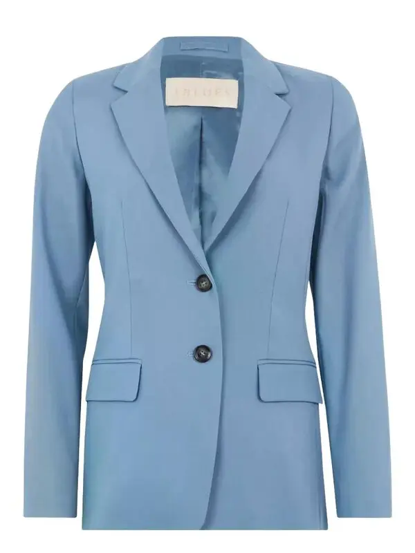 I BLUES Buttoned Blazer - Blue