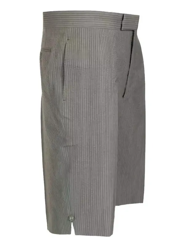 Thom Browne Seersucker Bermuda Shorts - Grey