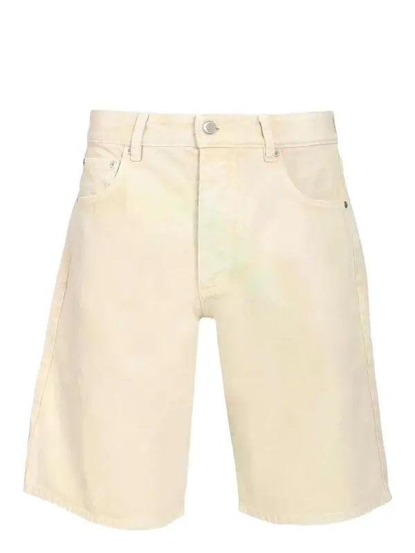 ICON DENIM LOS ANGELES Five-pocket Wide Leg Shorts - Neutrals