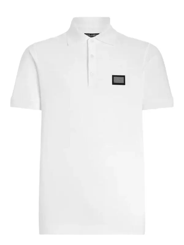 Dolce & Gabbana Logo Polo - White