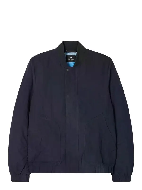 Paul Smith Buttoned Bomber Jacket - Blue