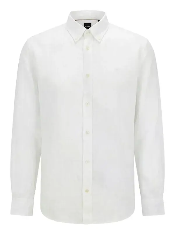 BOSS Embroidered Shirt - White