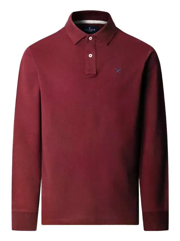 HACKETT Long-sleeved Polo Shirt - Red