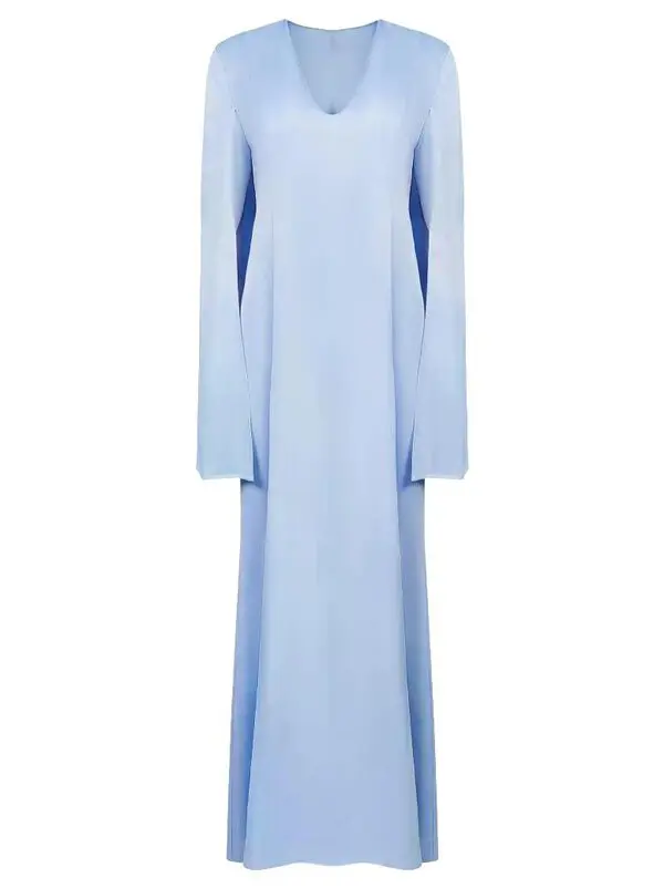 TWINSET Long-sleeve V-neck Dress - Blue