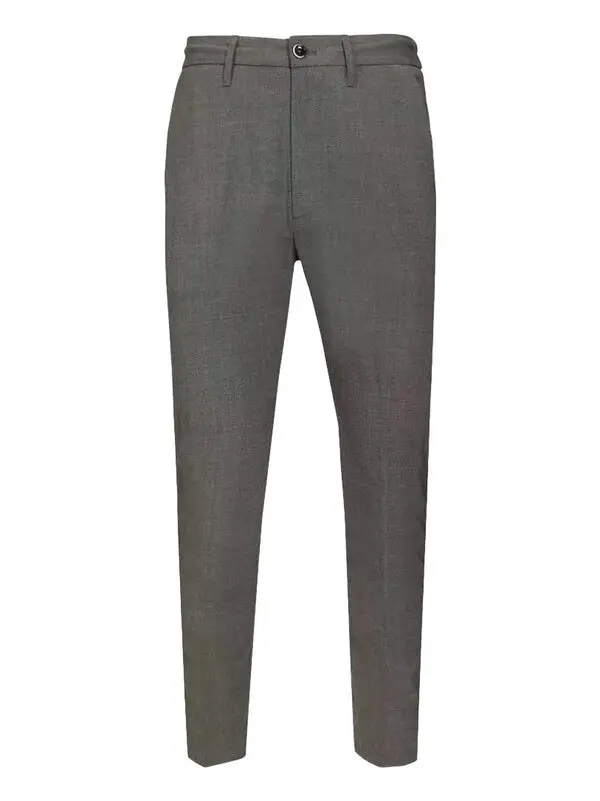NINE:INTHE:MORNING Elasticated Straight-leg Trousers - Grey