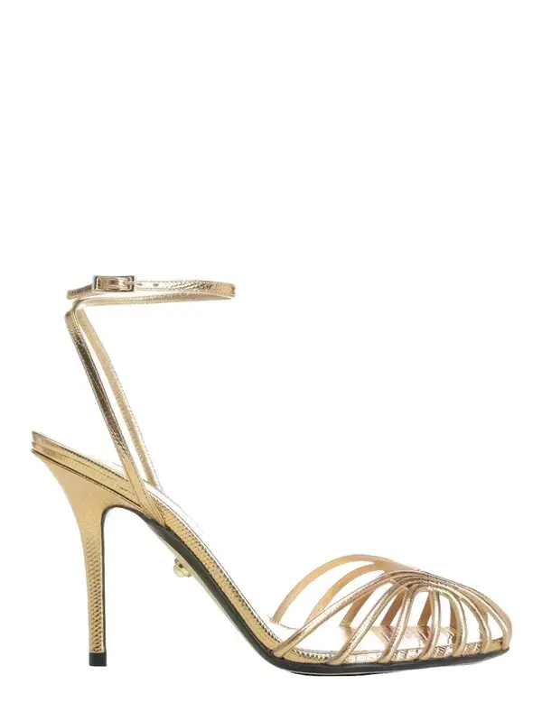 ALEVI MILANO Blake Leather Sandals - Gold