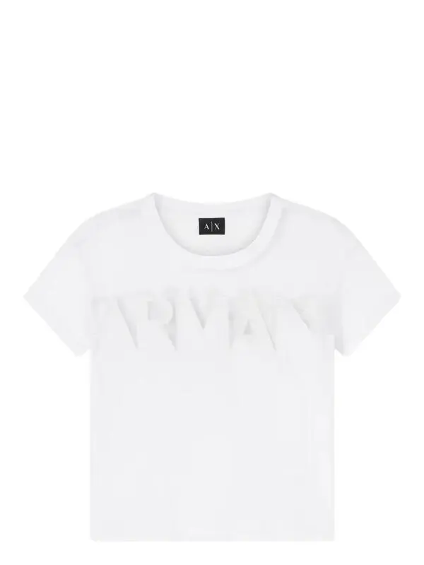 Armani Exchange Embossed Logo T-shirt - White