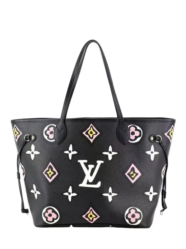 LOUIS VUITTON Neverfull Nm Wild At Heart Monogram Giant Mm Tote Bag - Black