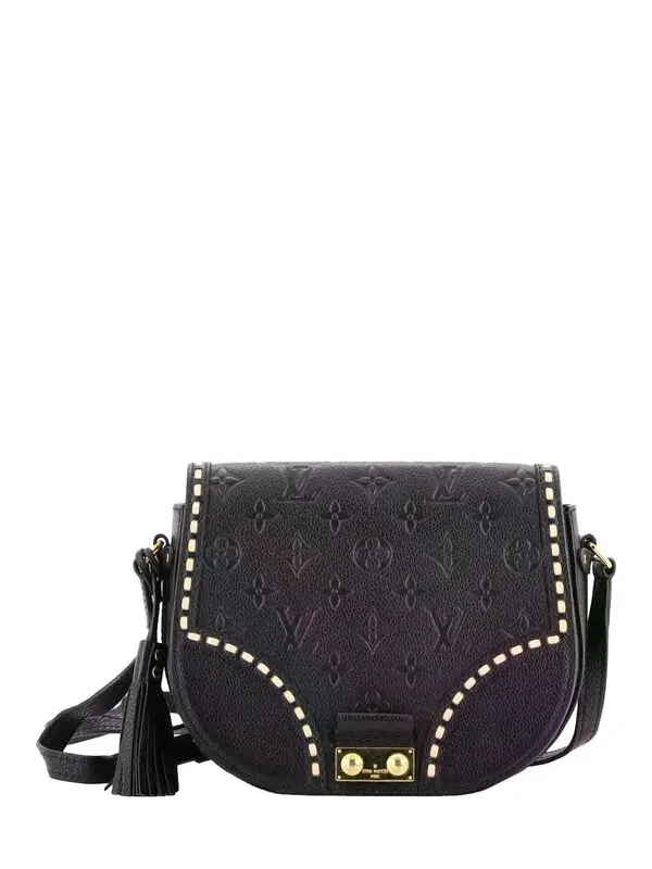 LOUIS VUITTON Junot Crossbody Bag Monogram Empreinte Leather - Black