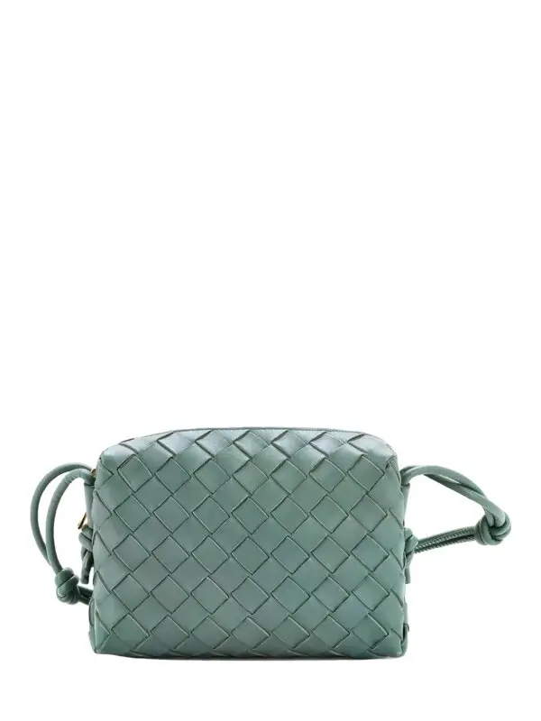Bottega Veneta Loop Intrecciato Nappa Mini Crossbody Bag - Green