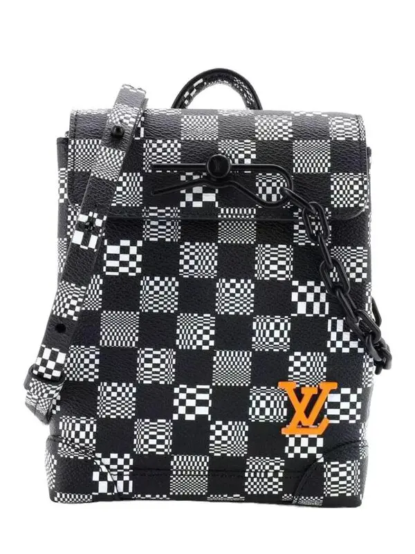 LOUIS VUITTON Steamer Bag Limited Edition Distorted Damier Xs - Black