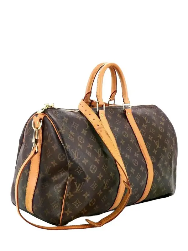 LOUIS VUITTON Keepall Bandouliere 45 Travel Bag Monogram Canvas - Brown