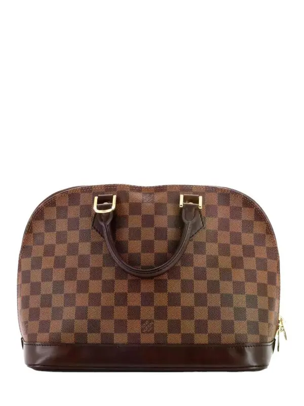 LOUIS VUITTON Vintage Alma Handbag Damier Pm Satchel - Brown