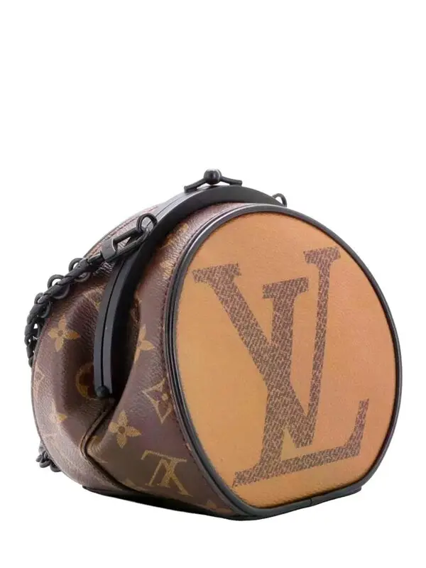 LOUIS VUITTON Boursicot Boite Chapeau Reverse Monogram Giant Shoulder Bag - Brown