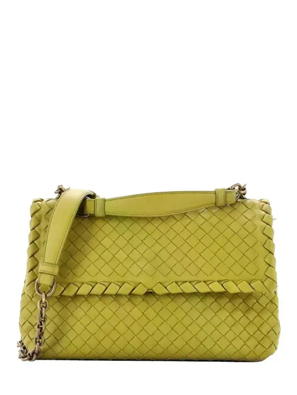 Bottega Veneta Olimpia Intrecciato Nappa Small Crossbody Bag - Green