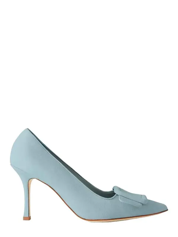 Manolo Blahnik Maysale Point-toe Pumps - Blue