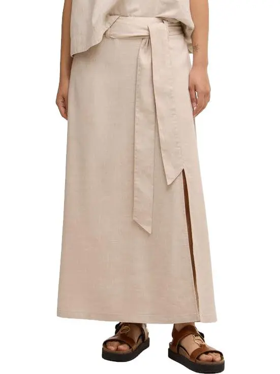 Barbour Gabby Linen Blend Maxi Skirt - Mist