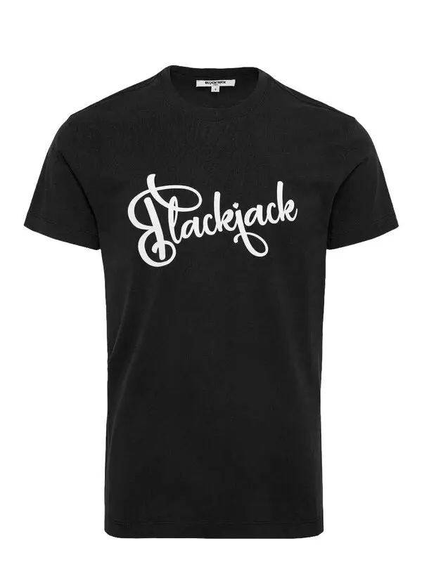BLACKJACK Logo-print T-shirt - Black
