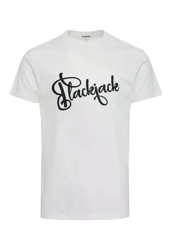 BLACKJACK Logo-print T-shirt - White