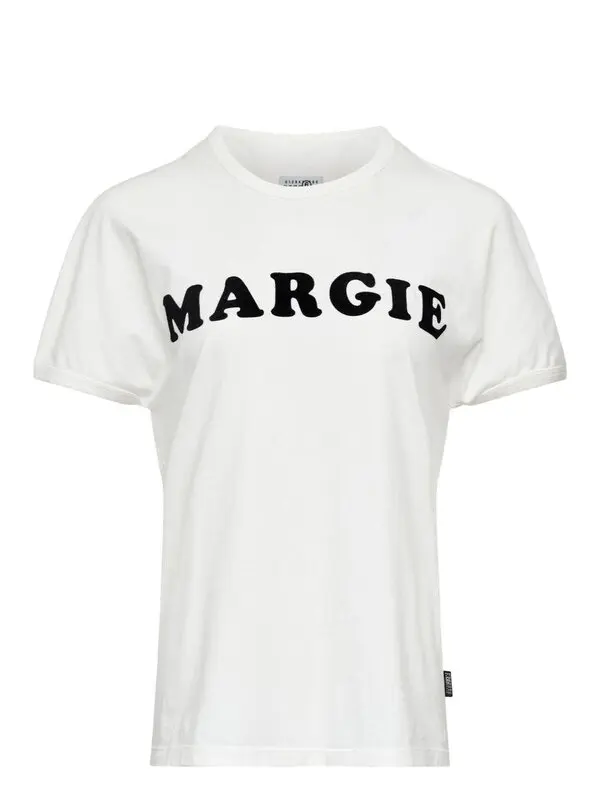 MAISON MARGIELA Logo Cotton T-shirt - White
