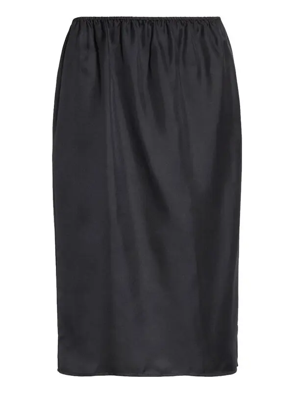 Loulou De Saison Vasali Silk Skirt - Black