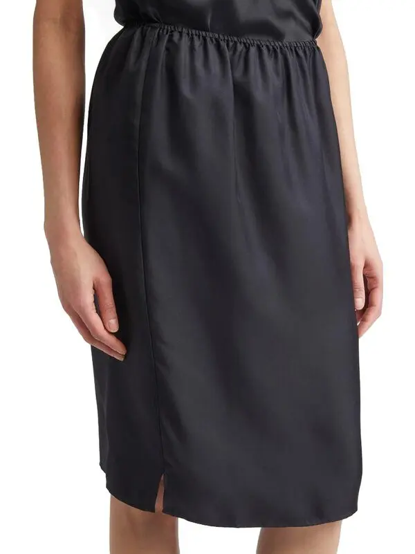 Loulou De Saison Vasali Silk Skirt - Black