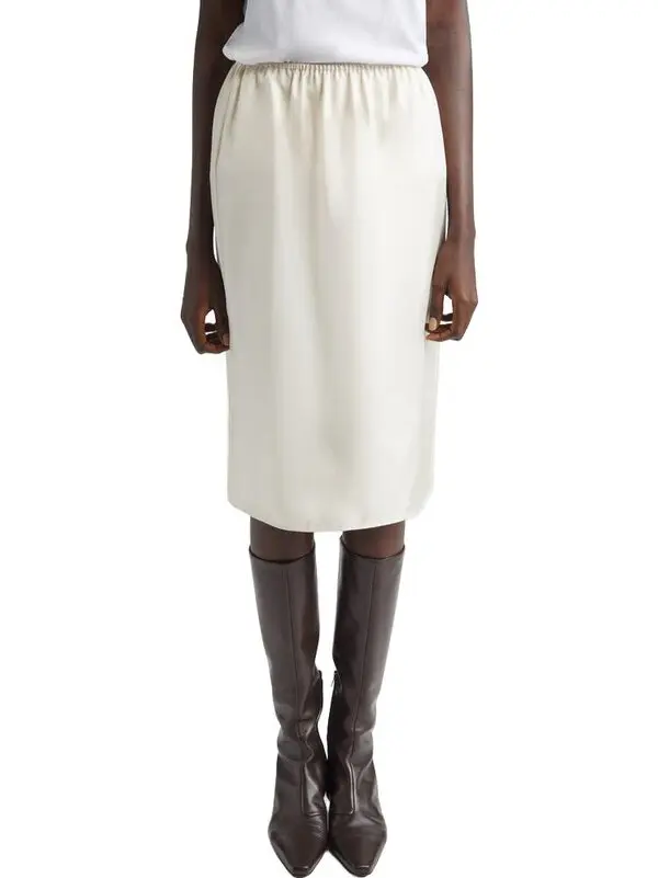 Loulou De Saison Vasali Silk Skirt - Ivory