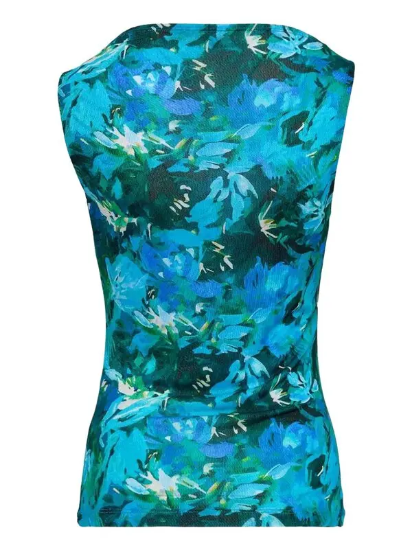 Ulla Johnson Floral-print Tank Top - Blue