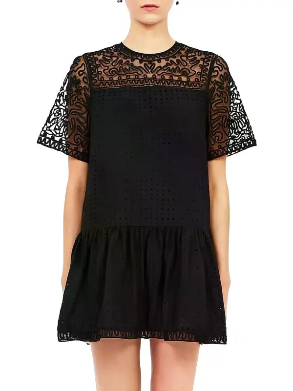 Ulla Johnson Gabi Mini Dress - Black