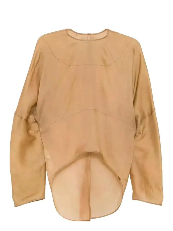 YEAREAST Silk Blouse - Brown