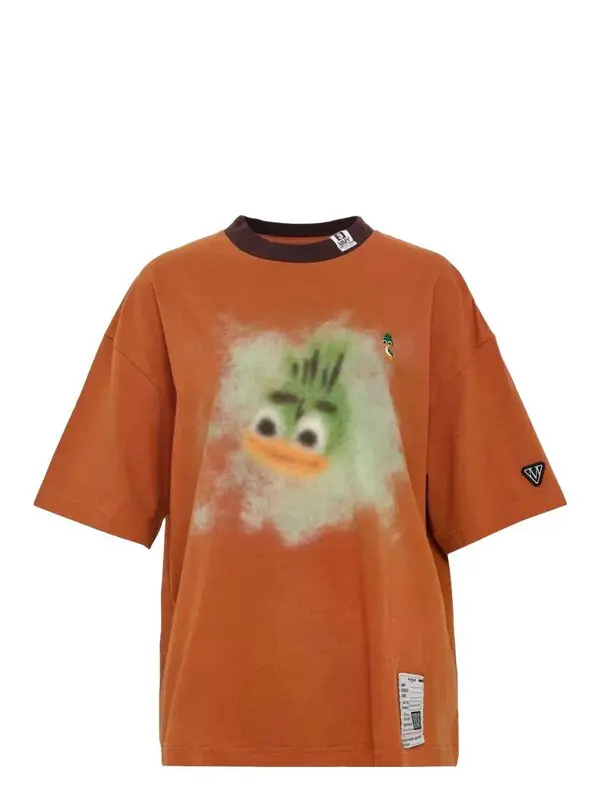 Mihara Yasuhiro Oversized Printed T-shirt - Orange
