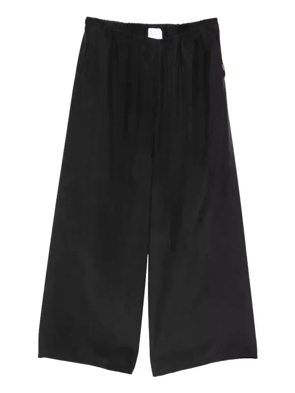 YEAREAST Wide Leg Silk Trousers - Grey
