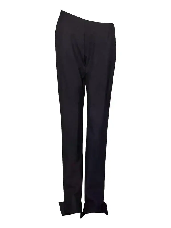 SHANG XIA Asymmetric-cuffed Trousers - Black