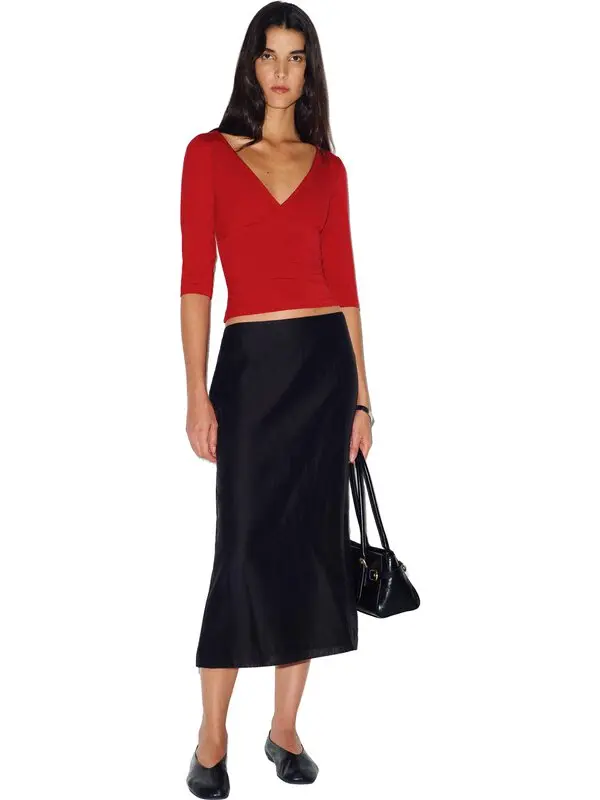 REFORMATION Aylani Knit Top - Red